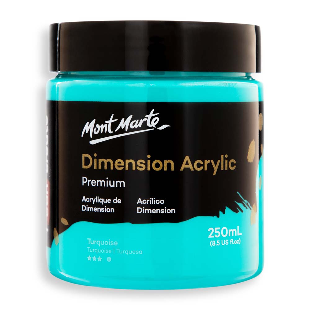 Dimension Acrylic Premium 250ml - Turquoise – Mont Marte Australia