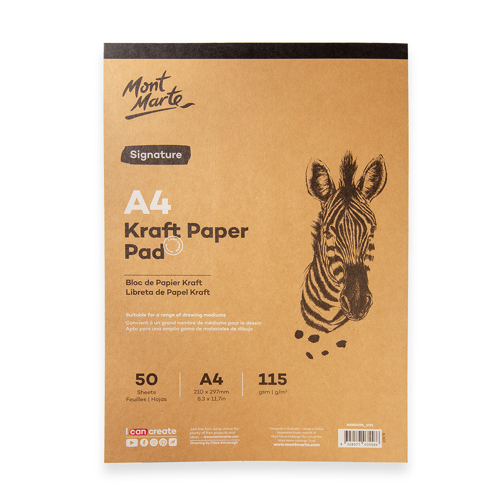 Kraft Paper Pad Signature A4 50 Sheets – Mont Marte