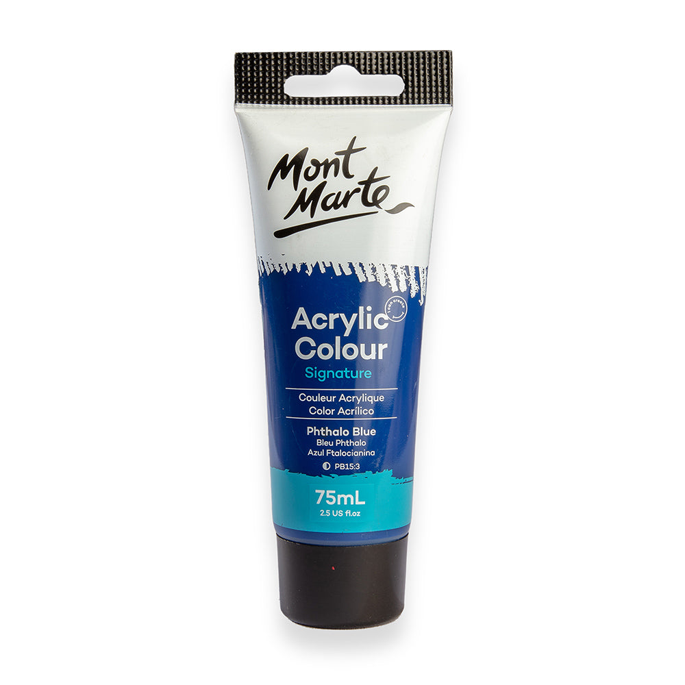 Acrylic Colour Paint Signature 75ml - Phthalo Blue – Mont Marte