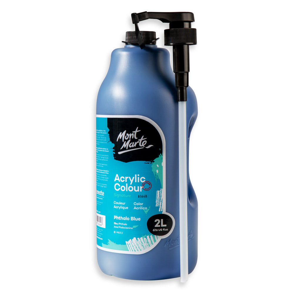 Acrylic Colour Paint Signature 2L Bottle – Phthalo Blue