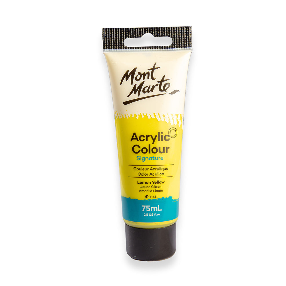 Acrylic Colour Paint Signature 75ml (2.5 US fl.oz) Tube - Lemon Yellow ...