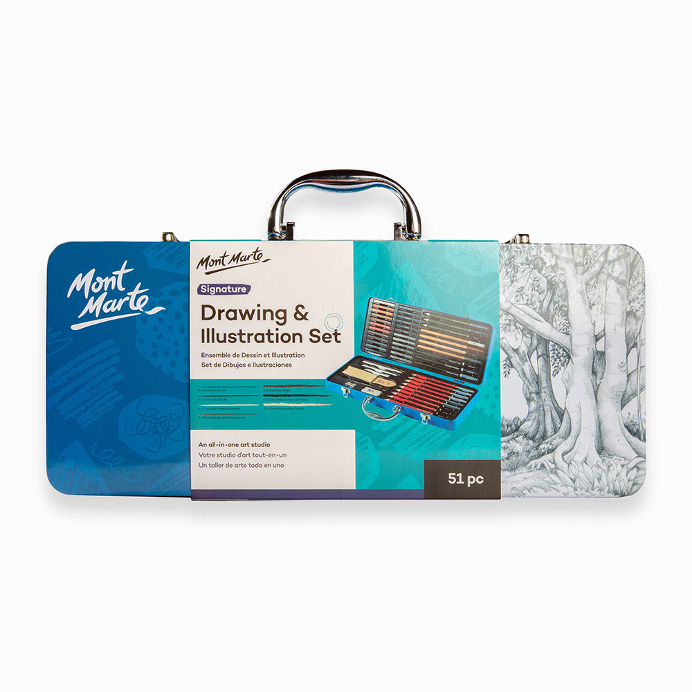 Mont Marte Drawing & Illustration Set Signature 51pc