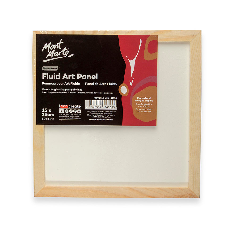 Mont Marte Fluid Art Panel Premium 15 x 15cm (6 x 6in) – Mont Marte ...