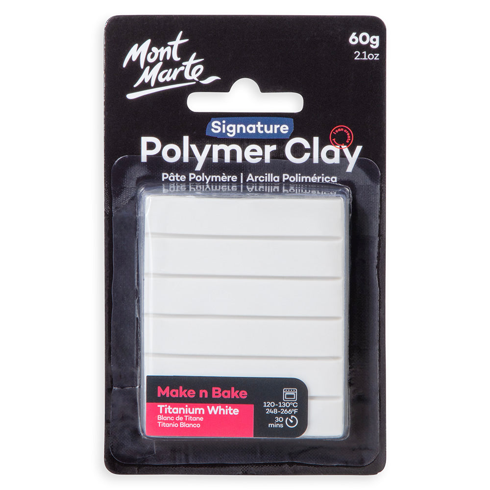 Make n Bake Polymer Clay Signature 60g - Titanium White