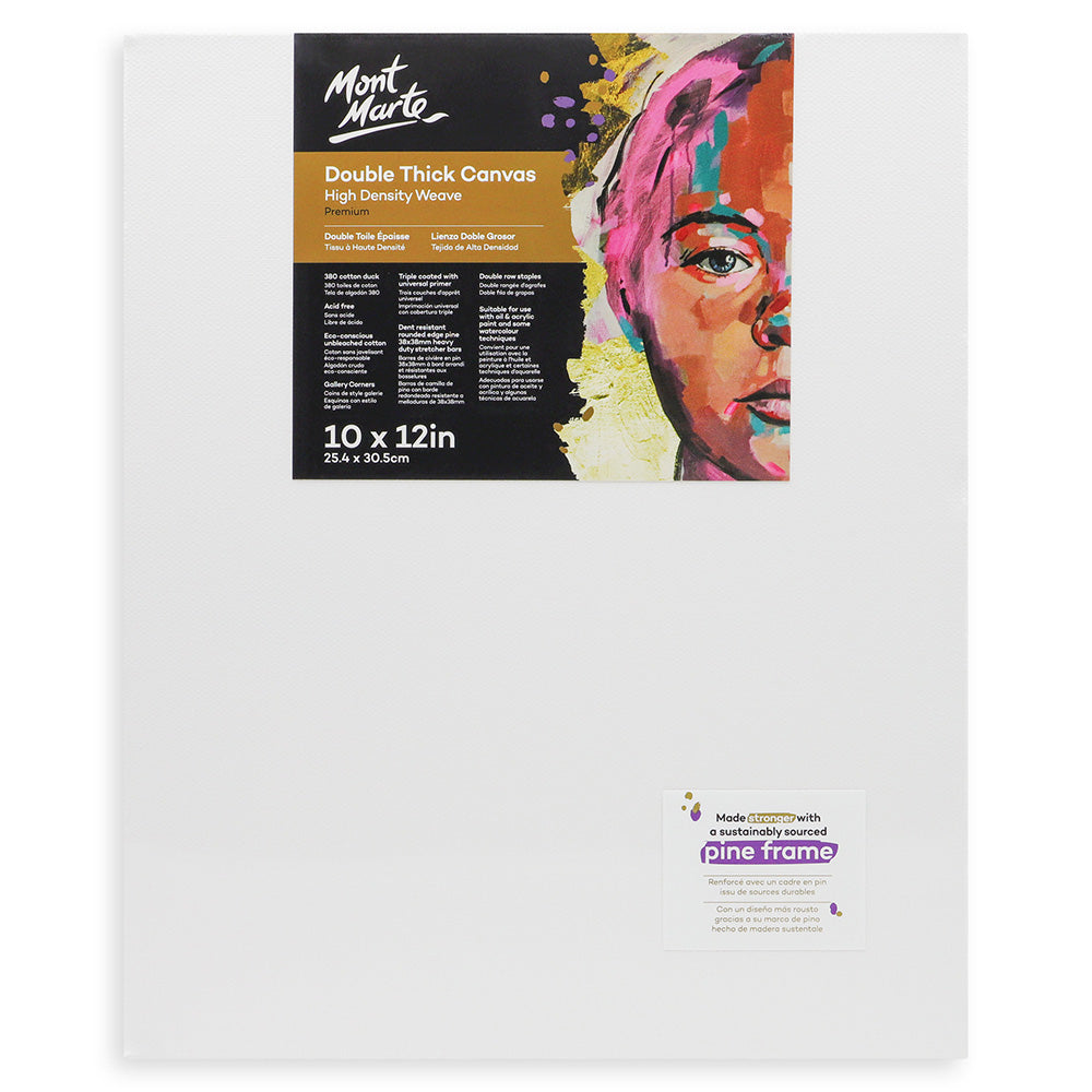 Double Thick Canvas Premium 25.4 x 30.5cm (10 x 12in) – Mont Marte ...
