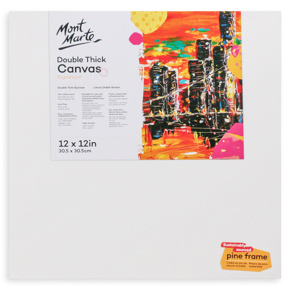 Double Thick Canvas Signature 30.5 x 30.5cm (12 x 12in) – Mont Marte ...
