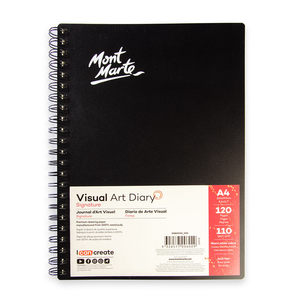 Visual Art Diary Signature 110gsm A4 120 Page