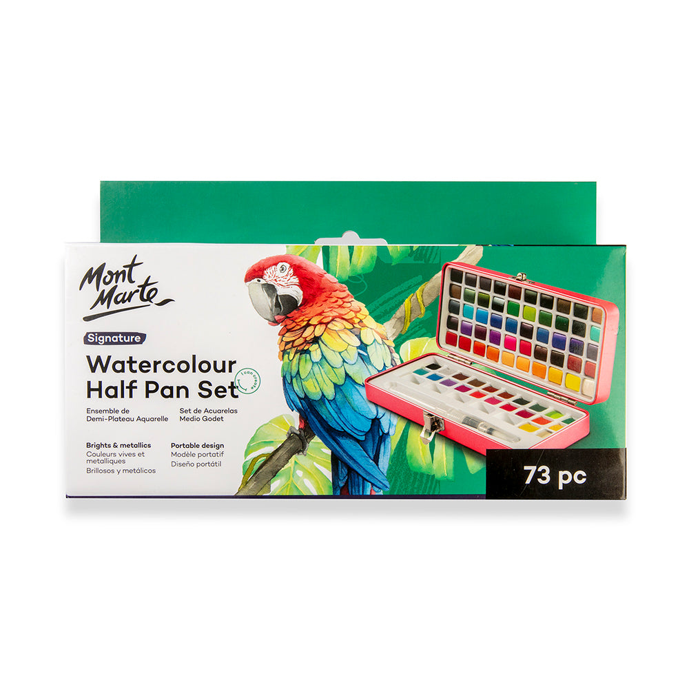 Mont Marte Watercolour Half Pan Set Signature 73pc – Mont Marte Australia