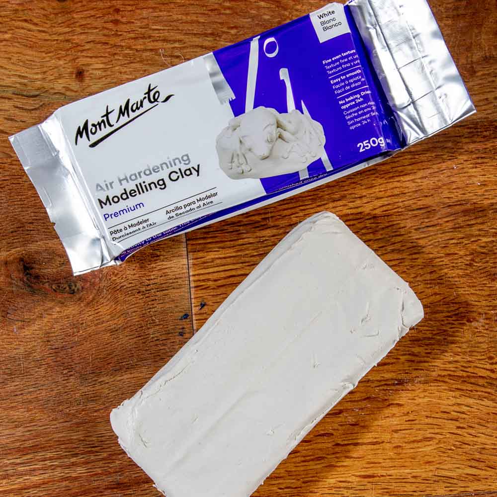 White modeling clay store