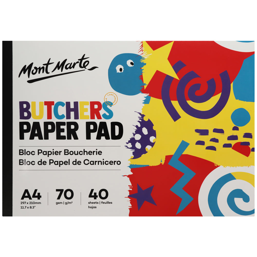 Butchers Paper Pad A4 70gsm 40 sheets – Mont Marte Australia