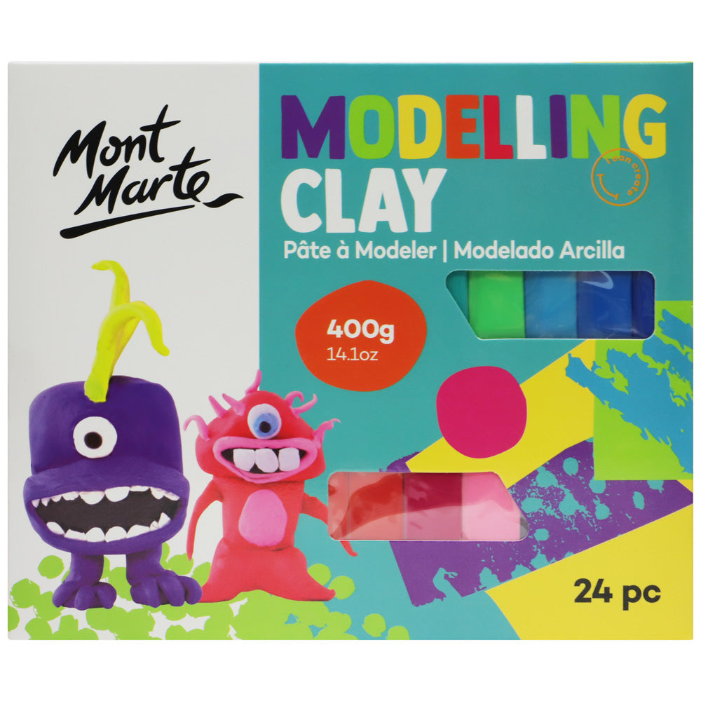 Modelling Clay 400g - 24pc – Mont Marte Australia