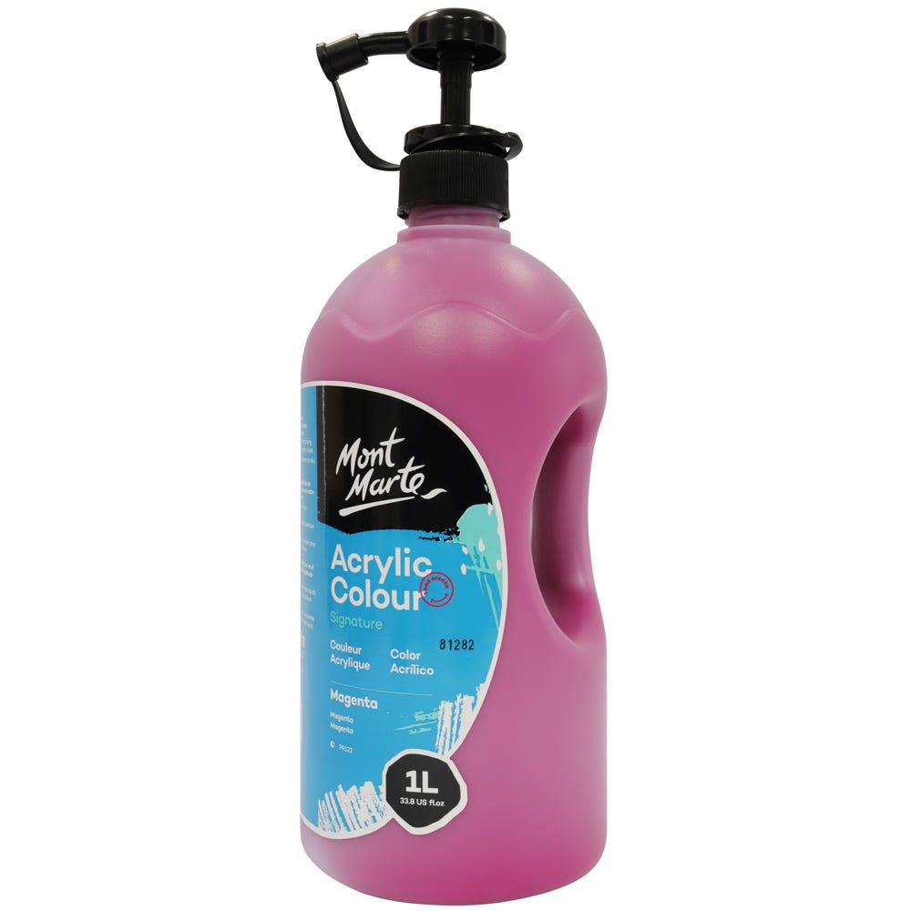 Acrylic Colour Signature 1L Bottle - Magenta – Mont Marte Australia