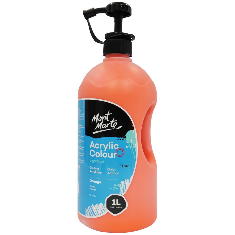 Acrylic Colour Signature 1L Bottle - Orange