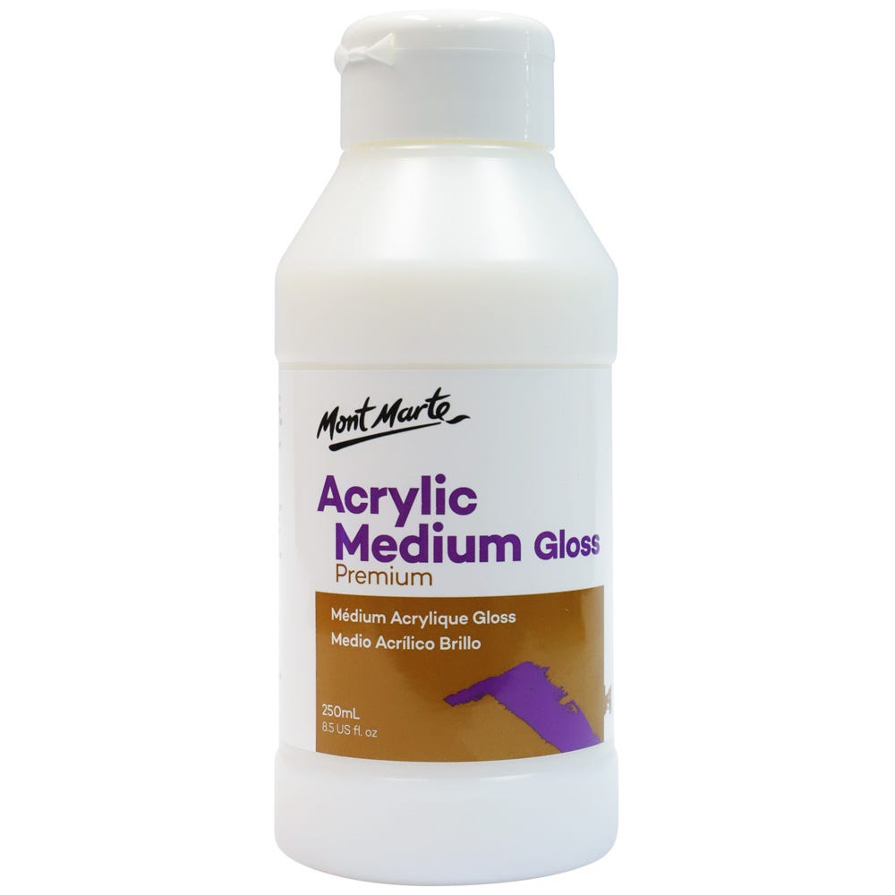 Acrylic Medium Gloss Premium 250ml – Mont Marte Australia