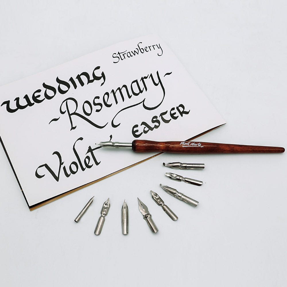 Calligraphy Dip Pen Set Signature 10pc
