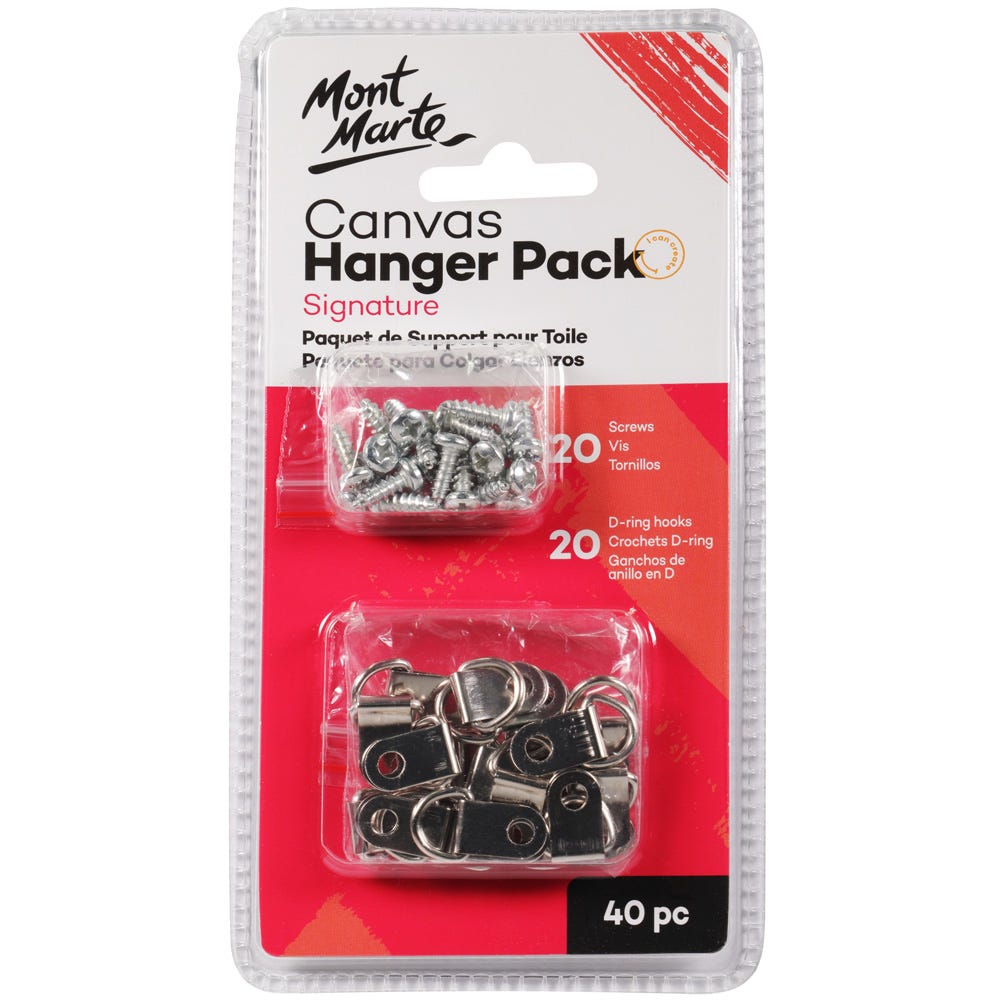 Canvas Hanger Pack Signature 40pc – Mont Marte Australia