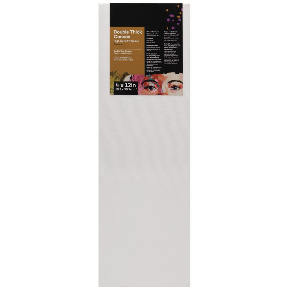 Double Thick Canvas Premium 10.2 x 30.5cm (4 x 12in) – Mont Marte Australia