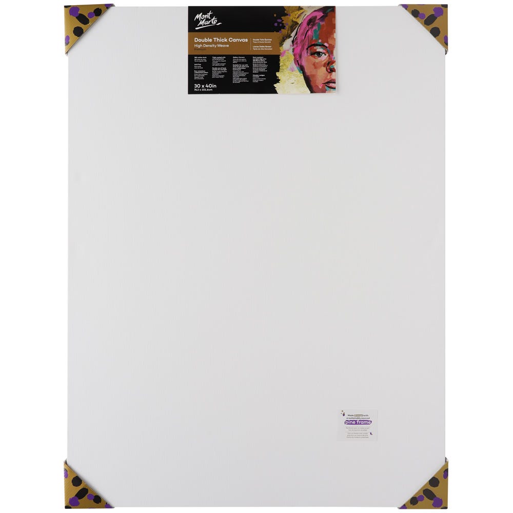 Double Thick Canvas Premium 76.2 x 101.6cm (30 x 40in) – Mont Marte ...
