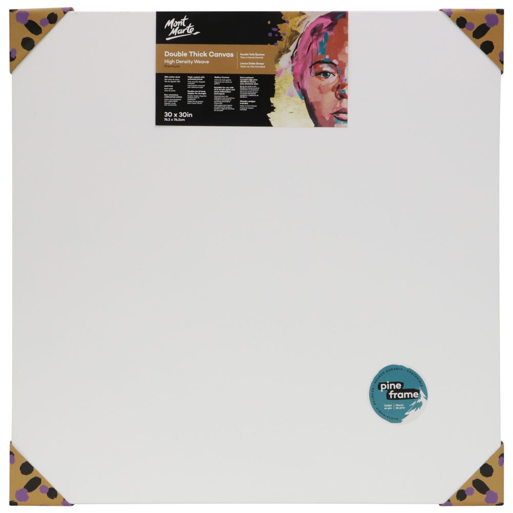 Double Thick Canvas Premium 76.2 x 76.2cm (30 x 30in) – Mont Marte ...