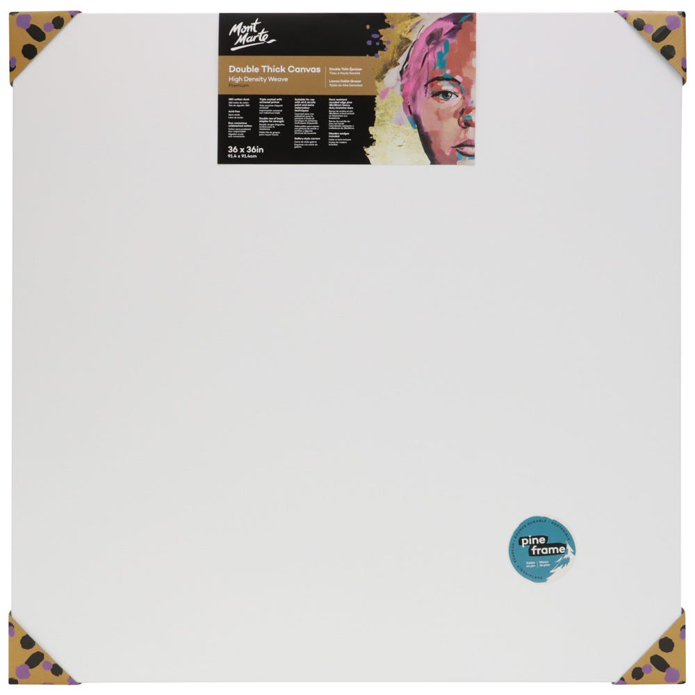 Double Thick Canvas Premium 91.4 x 91.4cm (36 x 36in) – Mont Marte
