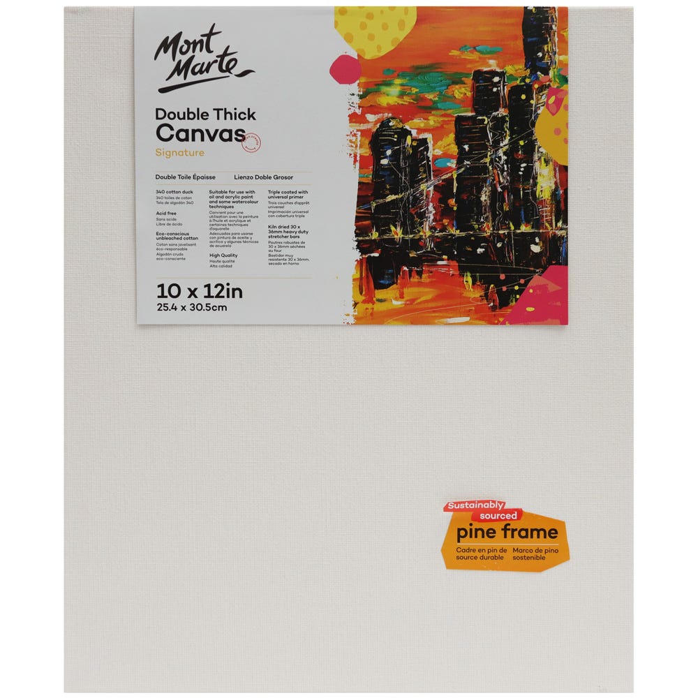 Double Thick Canvas Signature 25.4 x 30.5cm (10 x 12in) – Mont Marte