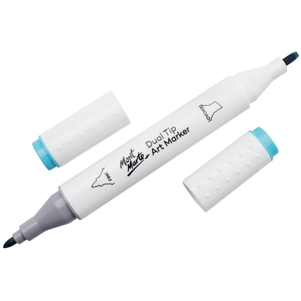 Dual Tip Art Marker Premium - Ice Blue 65 – Mont Marte Australia
