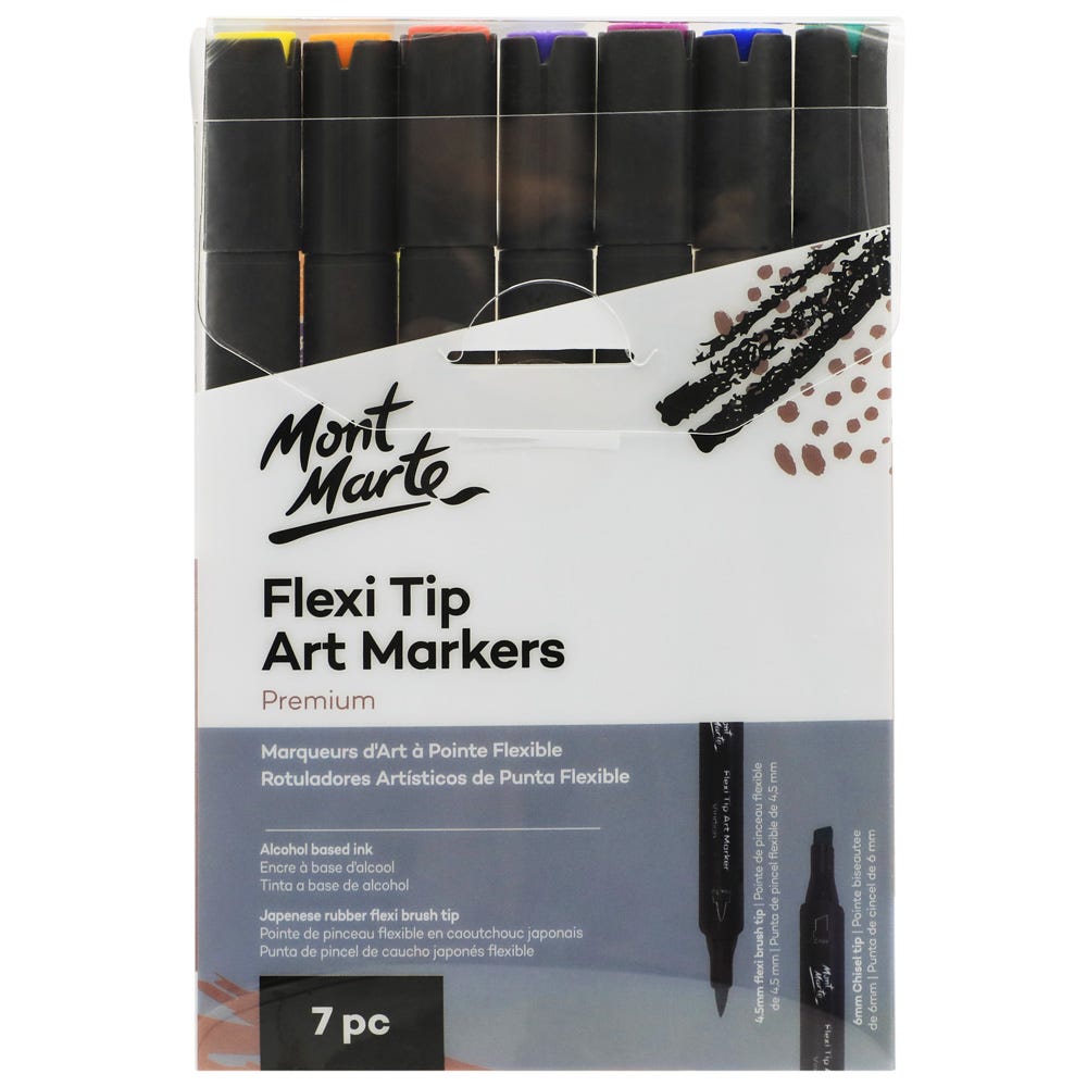 Flexi Tip Art Markers Premium 7pc – Mont Marte Australia