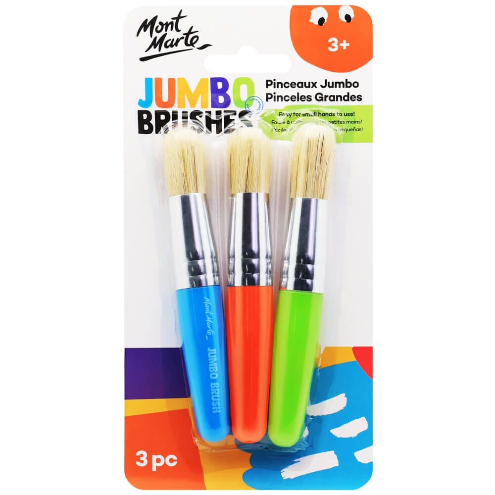 Jumbo Brushes 3pc – Mont Marte Australia