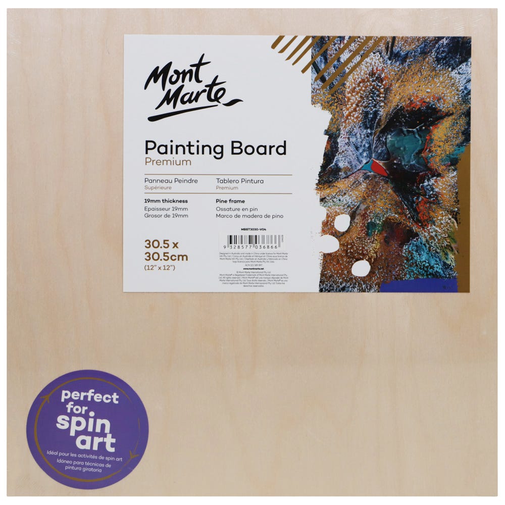 Painting Board Premium 30.5 x 30.5cm (12 x 12in) – Mont Marte Australia