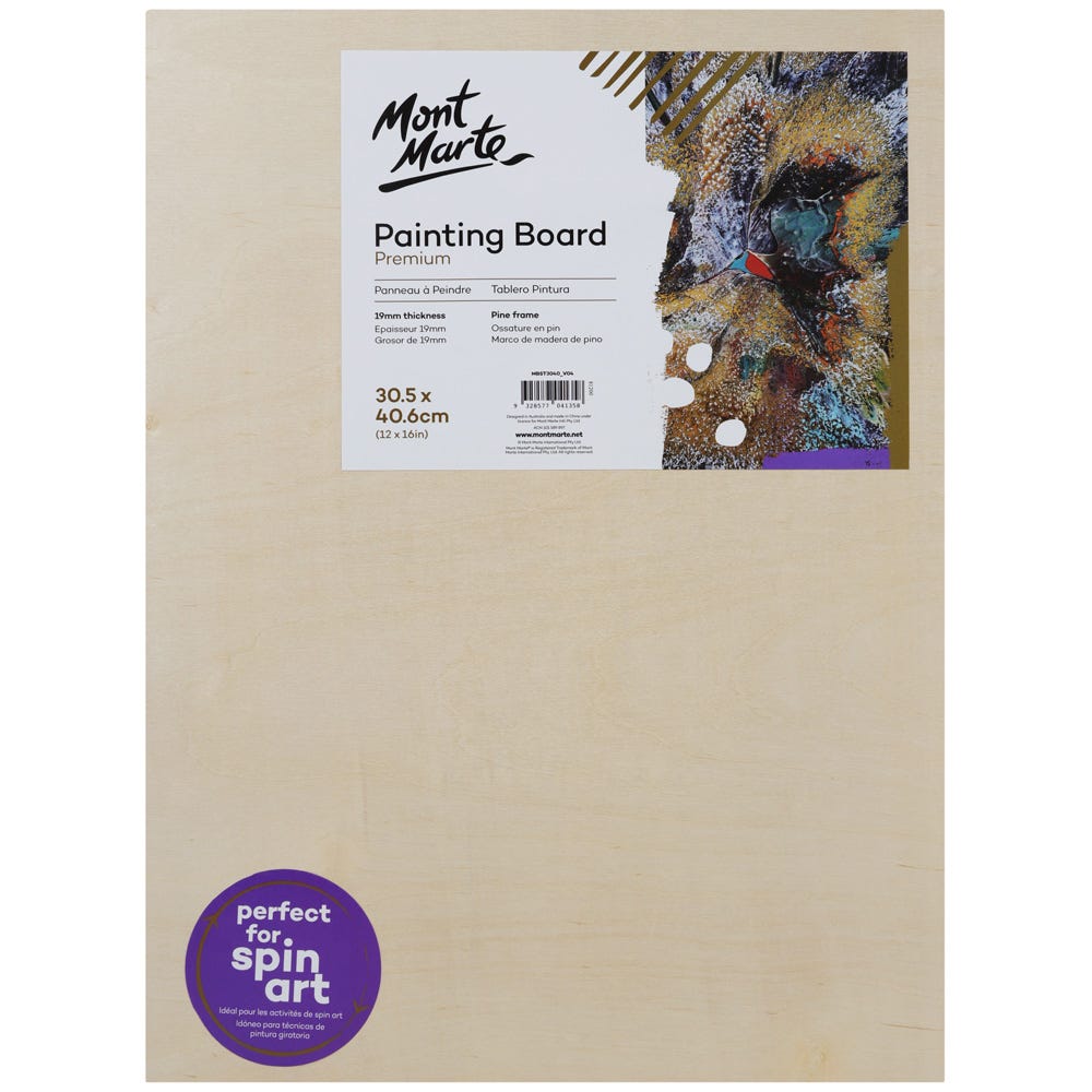 Painting Board Premium 30.5 x 40.6cm (12 x 16in) – Mont Marte