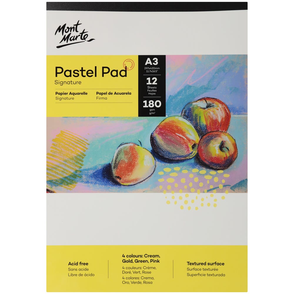 Pastel Pad 4 colours Signature 12 Sheet 180gsm A3 297 x 420mm (11.7 x ...