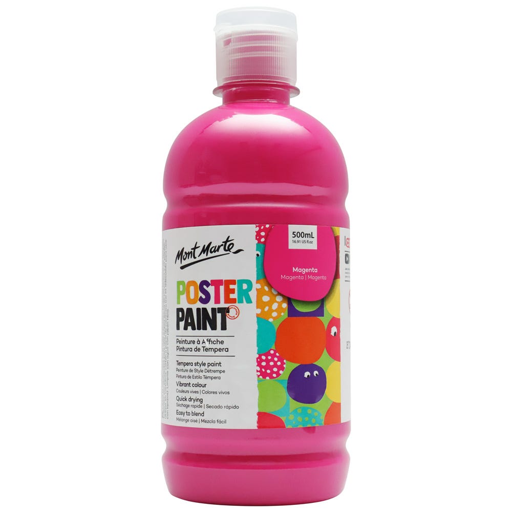 Poster Paint 500ml - Magenta – Mont Marte Australia