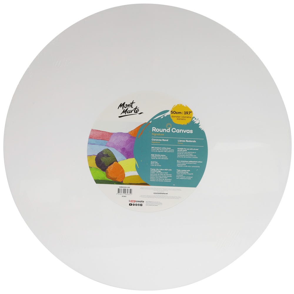 Round Canvas Signature 50cm (19.7in) – Mont Marte Australia