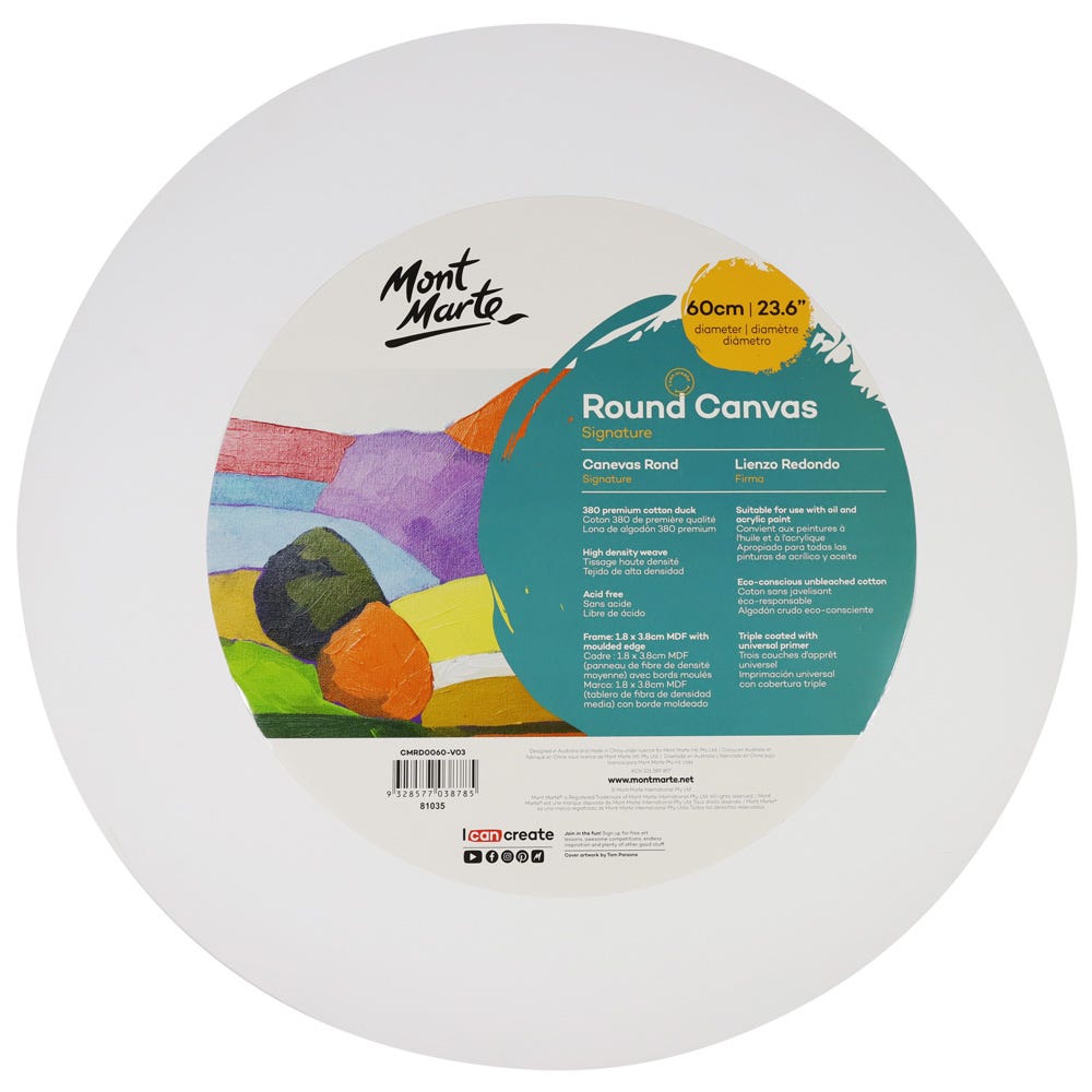 Round Canvas Signature 60cm (23.6in) – Mont Marte Australia