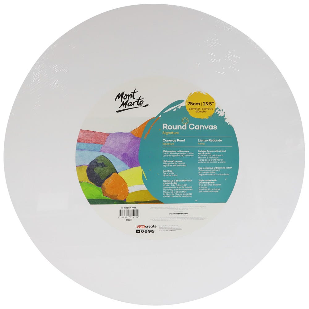 Round Canvas Signature 75cm (29.5in) – Mont Marte Australia