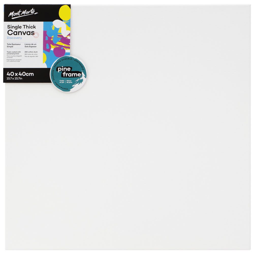 Single Thick Canvas Discovery 40 x 40cm (15.7 x 15.7in) – Mont Marte