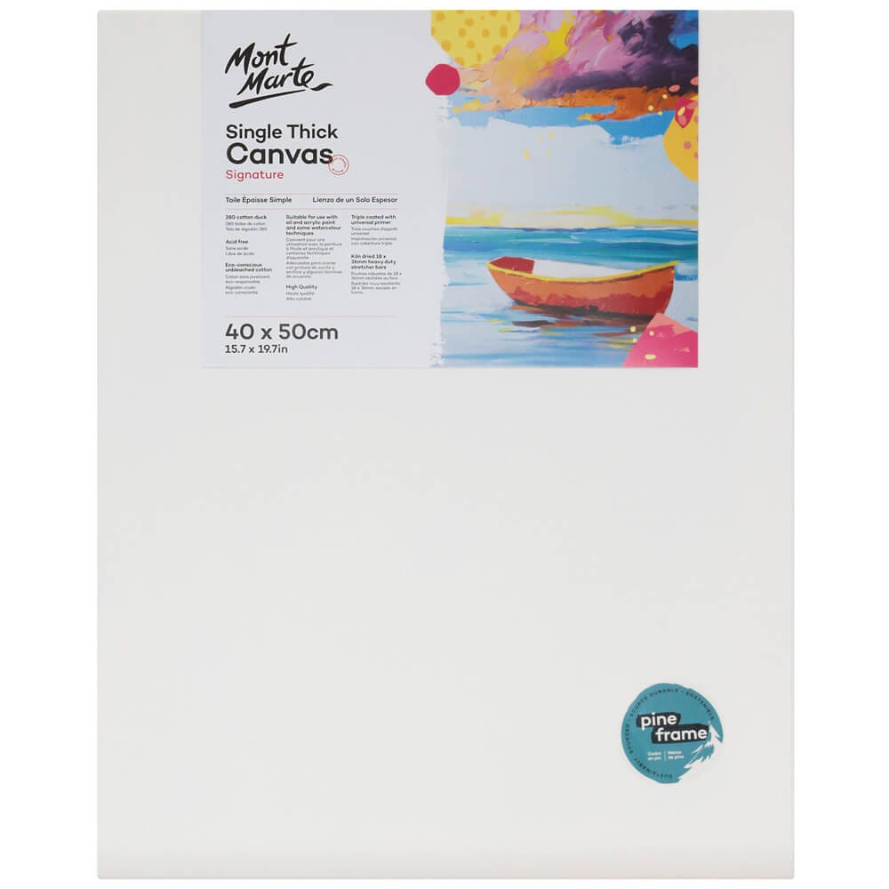 Single Thick Canvas Signature 40 x 50cm (15.7 x 19.7in) – Mont Marte