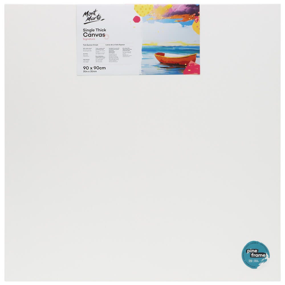 Single Thick Canvas Signature 90 x 90cm (35.4 x 35.4in) – Mont Marte ...