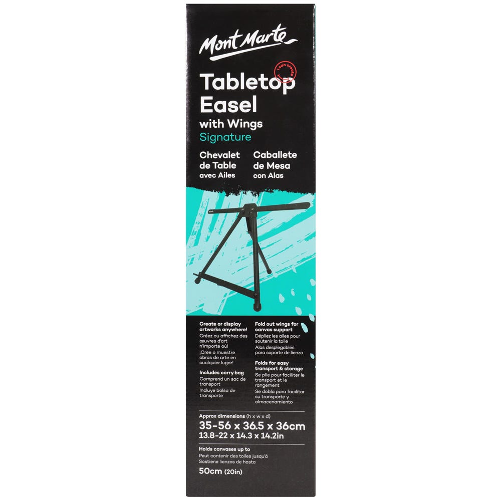 Tabletop Easel Signature with Wings – Mont Marte Australia